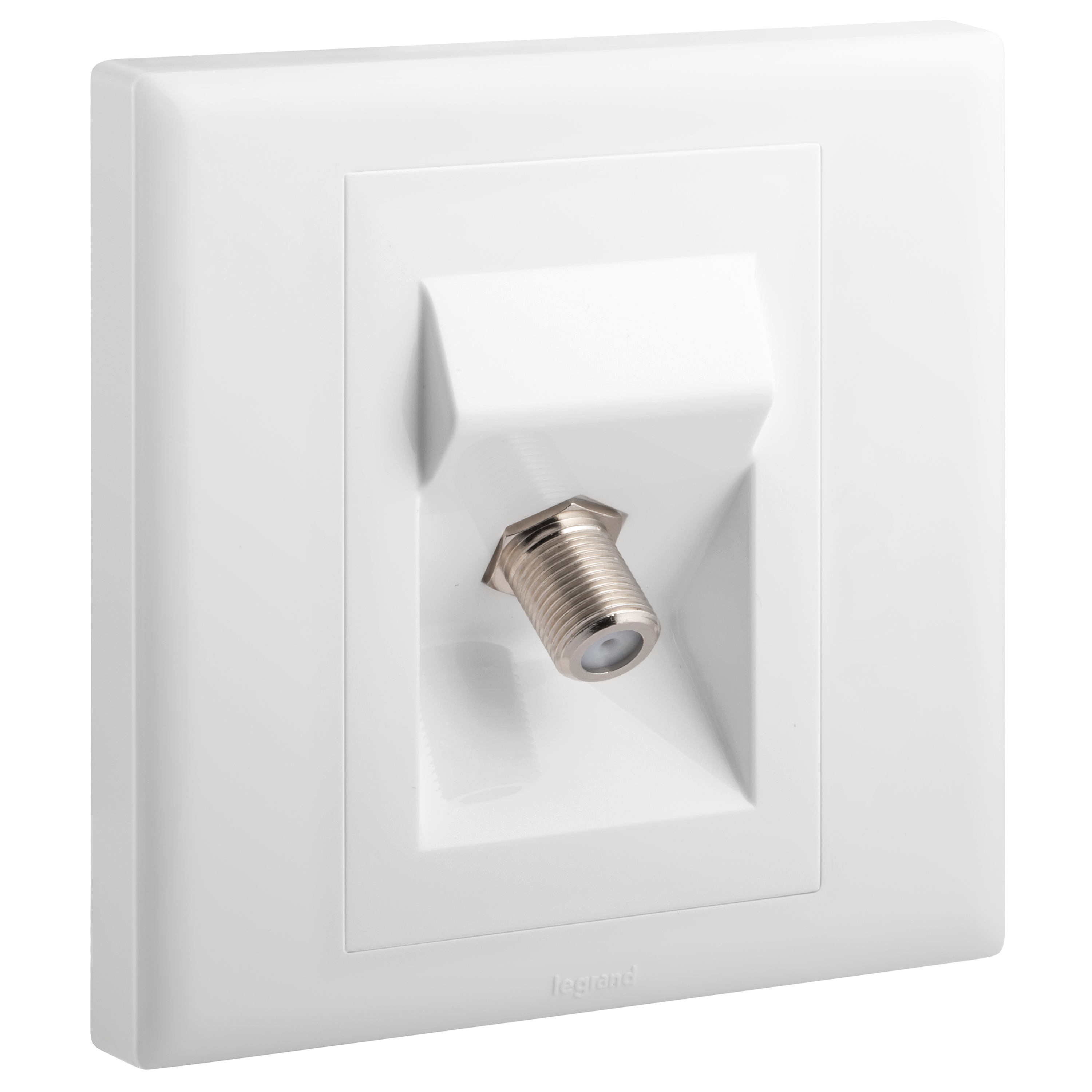 Eloe - 1 gang single TV socket - F type - White | 618026 | 3414972265423 | LEGRAND