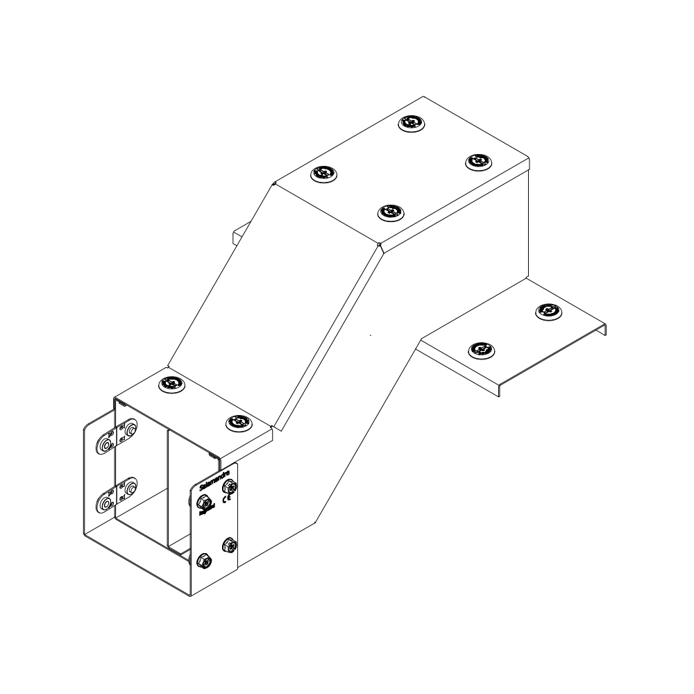 Salamandre IP4X 2 Compartment Pre-Galvanised Steel Distribution ...
